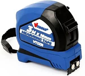 VTOOLS 3 Meter Measuring Tape,16mm, Self-Lock Tape Measure with 0.12mm ...