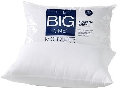 Amazon.com: The Big One Microfiber Pillow - Standard / Queen Size ...