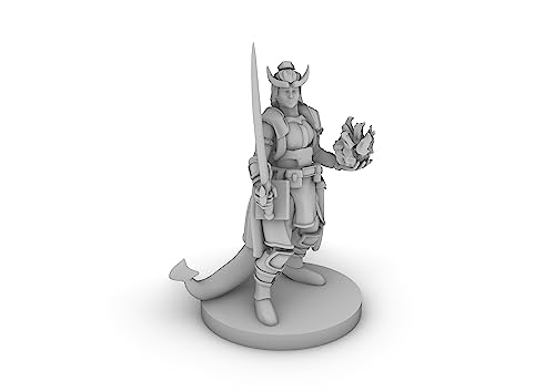 Amazon.com: Tiefling Female Hexblade Tabletop DND Gaming Miniature ...