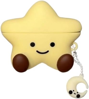 Amazon.com: Super Cute Lucky Happy Yellow Star Earphone Case for ...