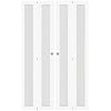 BARNER HOME Closet Door, Full Lite Reeded Glass Panel Bifold Doors ...