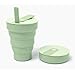 Amazon.com: HuNu Collapsible Coffee Cup with Lid & Straw - Reusable ...