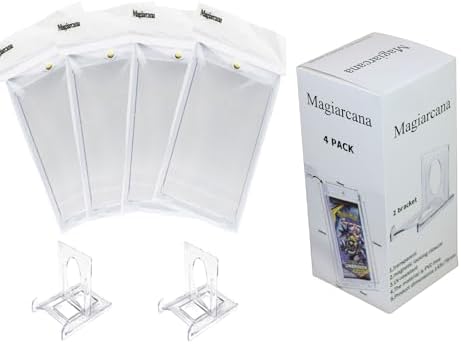 Amazon.com: Magiarcana Booster Pack Protector 4pcs+2pcs Display Stand ...