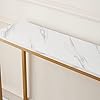 Amazon.com: loglus Console Table for Entryway, Faux Marble MDF Sofa ...