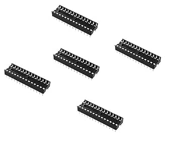 Rahul Electronics (5 Pieces) 28 Pin DIP IC Base-Socket-Base-Connector ...