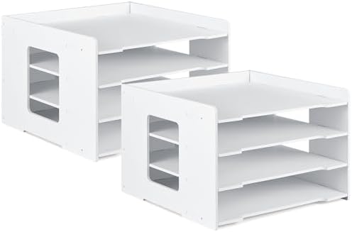 Amazon.com: SONGWAY Scrapbook Paper Organizer 12x12-7 Tier File ...