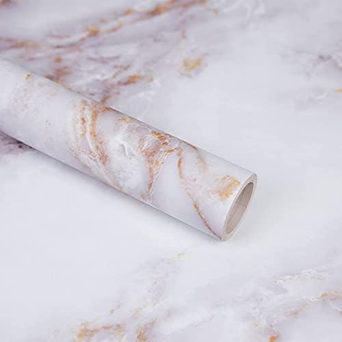 Decoroom Marble Effect Self Adhesive Vinyl Wrap 30x300cm, Marble Sticky ...