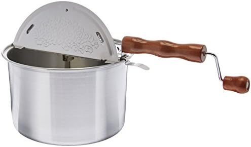Amazon.com: Lehman's Manual Stovetop Popcorn Popper, Stainless Steel ...