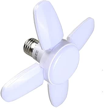 E27 LED Bulb Fan Blade Timing Lamp AC85-265V 28W Foldable Led Light ...