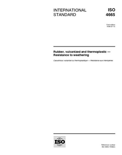 ISO 4665:1998, Rubber, vulcanized and thermoplastic - Resistance to ...