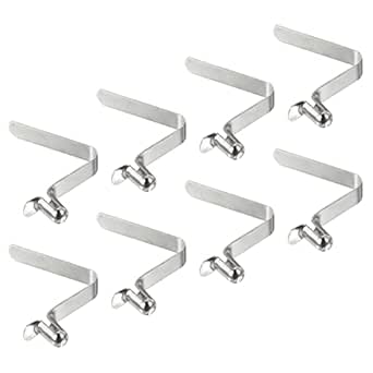 PATIKIL 8x5mm Kayak Paddle Snaps, 8 Pack Tent Pole Push Button Spring ...