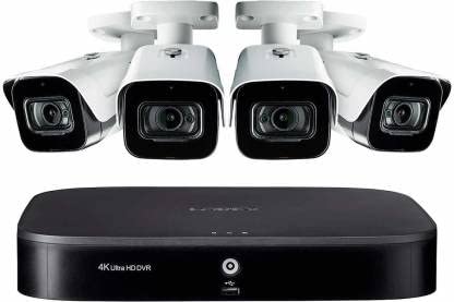 Stanklin 4 Camera Combo- 4K 8Channel NVR & 4MP IP Camera -4 PCs - Face ...