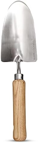 Tools Bae -Garden Hand Trowel Stainless Steel with Wooden Handle ...