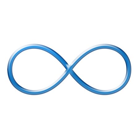 Double Infinity Symbol Blue