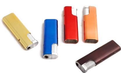 The Craft Store Refillable Lighter Pack of 5 Multi Color Wind Proof ...