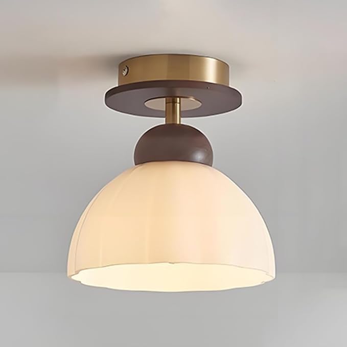 CYMYT Semi Flush Mount Ceiling Light, Base Metal Base Light Fixture in ...