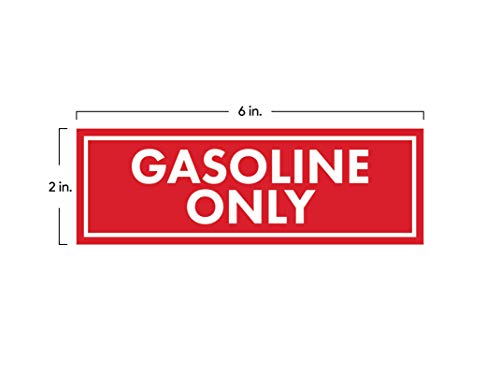 Snapklik.com : Gasoline Only Sticker Sign 3-PackWeatherproof Adhesive ...