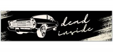Amazon.com: Dead Inside Hearse Sticker | High Quality Vinyl All Weather ...