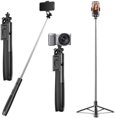 GADGETSWEAR Mobile Stand 62 inch - Selfie Stick Accessories with Tripod ...
