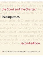 THE COURT AND THE CHARTER: LEADING CASES, 2ND EDITION: Tom Bateman ...