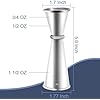 Amazon.com: Briout Jigger for Bartending, 2Pcs Double Cocktail Jigger Japanese Premium 304 Food ...