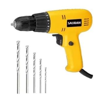 HEAVY DUTY SCREWDRIVER DRILL MACHINE WITH 5PCS DRILL BITS SET : Amazon ...