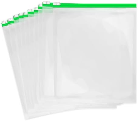 GLUN® Zip Lock Pouch Reusable Transparent Plastic Bags, Strong Zip Lock ...