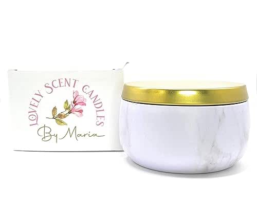 Amazon.com: Lovely Scent Candles by Maria Handmade Premium Soy Candle ...