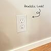 Amazon.com: GRITKULTURE Pretend Electrical Outlet Decal Stickers 10 ...