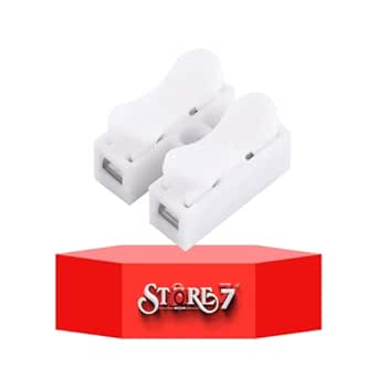 STORE77® 20Pcs Spring Wire Connector, 32A 250V, CH2 2P Universal Quick ...