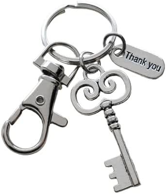 Amazon.com: JewelryEveryday Key Keychain with Clasp For Employee ...