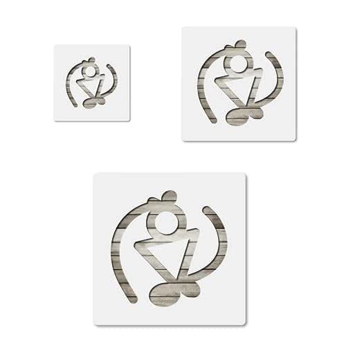 Amazon.com: Adinkra Owuo kum nyame, adinkra mylar stencil pack in 3 ...