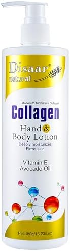 Amazon.com : DISAAR Beauty Collagen Hand Body Lotion Vitamin E Avocado ...