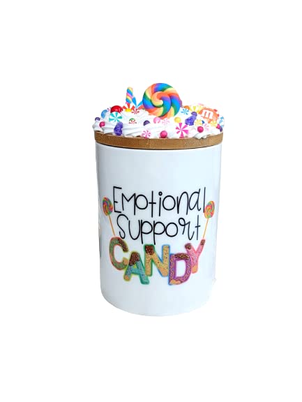 Amazon.com: Emotional Support Candy Jar - Custom Candy Jar with Fake ...