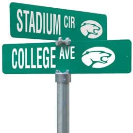 Amazon.com: Deluxe Tubular Post Street Sign Assembly : Home & Kitchen