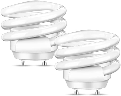 Rossesay 2 Pack 26 Watt Spiral GU24 CFL Light Bulbs, 2700k Soft White 2 ...