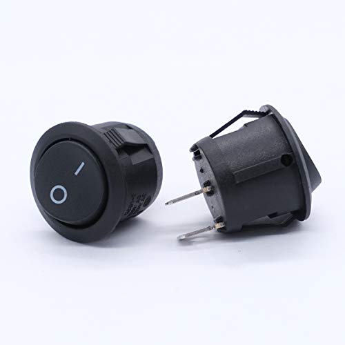 Snapklik.com : Mxuteuk 5pcs Snap-in Round Rocker Switch Toggle Power ...