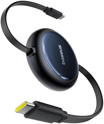 Amazon.com: Baseus USB C Cable, 100W Retractable USBC to USBC 5A Fast ...