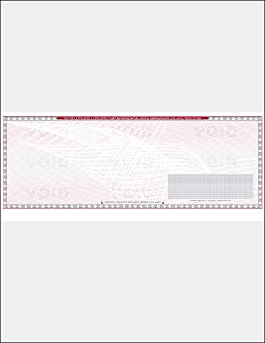 Snapklik.com : 100 Blank Check Stock - Check In Middle Art Deco- Paper ...