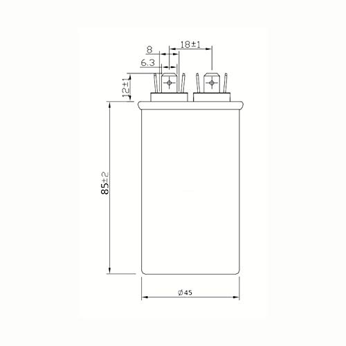 Snapklik.com : 35uF 370V Run Capacitor AC Electric Motor Start HVAC ...