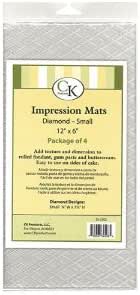 Amazon.com: Diamond Quilted Impression Mats Set of 4: Baking Mats: Home ...