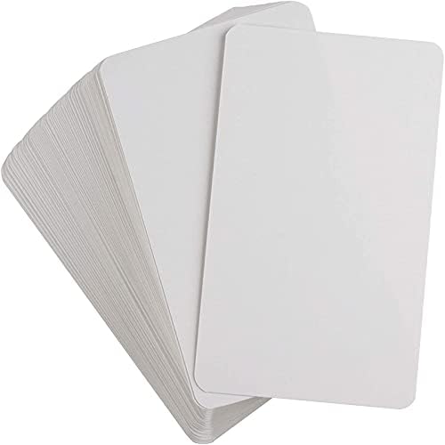 Blank Playing Cards - 200-Piece Reusable Flash Cards, Index Cards, Dry ...