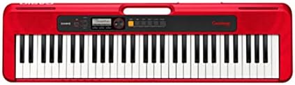Casio Casiotone Keyboards,Red Color,Beginner,400 Tones 77 Rhythms 61 ...