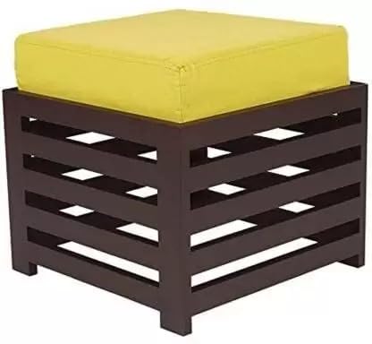 Wooden Foot Rest Stool for Living Room | Kitchen Stool with Cushion ...