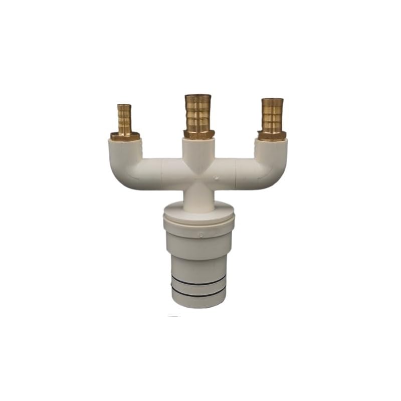 Washing machine dryer drainage tee adapter drainage four-way pipe ...