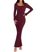 MEROKEETY Women's V Neck Ribbed Knit Midi Dress Short Sleeve Button ...