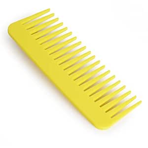 Amazon.com : Wide Tooth Comb Yellow : Beauty & Personal Care