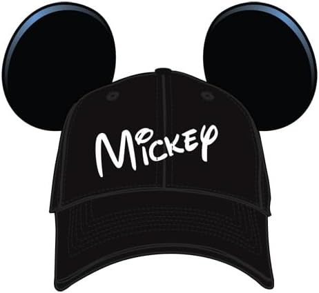 Adult Mouse Black Ear Hat with Script Ears - Stylish Character-Inspired ...