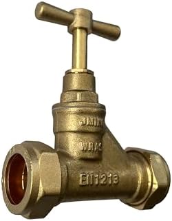 22mm Stopcock Brass Compression Valve - Durable With BS1010 and BS ...