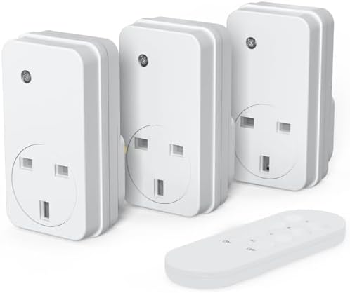 STATUS Remote Control Socket | White Remote Control Plug UK | Pack of 2 ...